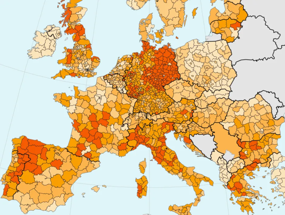 Map Of Europe With Capitals And Major Cities