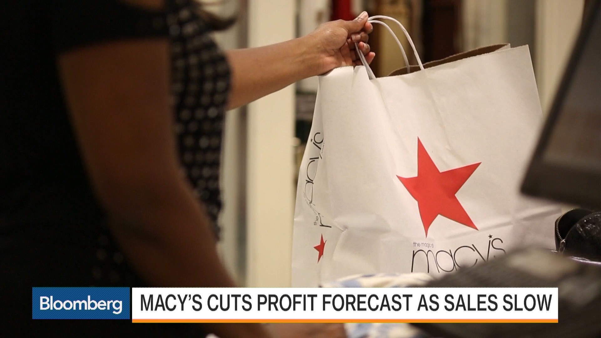 Watch Macy's Cuts Profit Forecast: Where Did the Shoppers Go? - Bloomberg