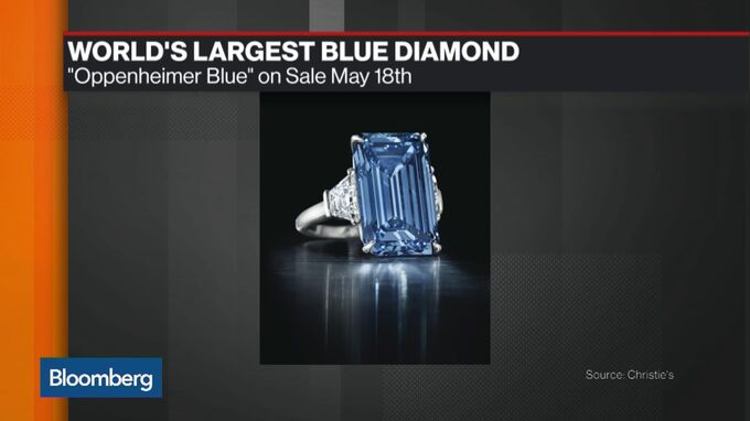 Largest Blue Diamond Ever Goes to Auction for $45 Million - Bloomberg