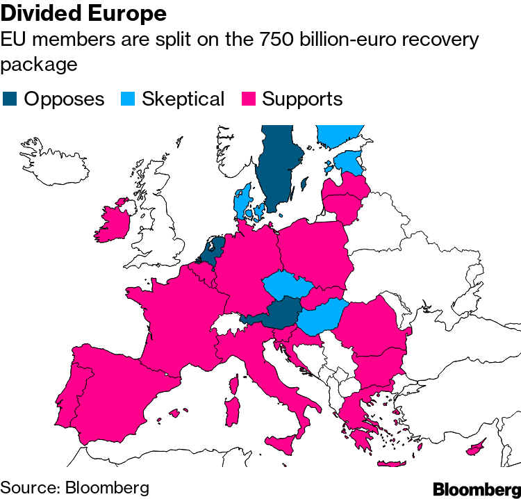 EU members are split on the 750 bilion-euro recovery package : r/europe