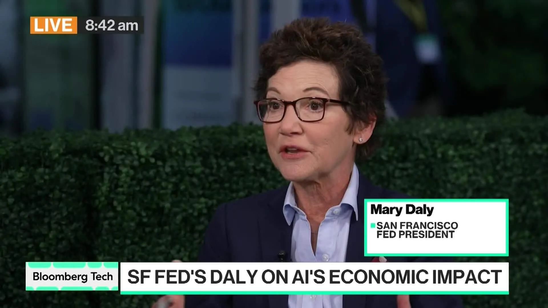Watch Daly Says Fed Ready to Respond ‘Either Way’ With Interest Rates ...