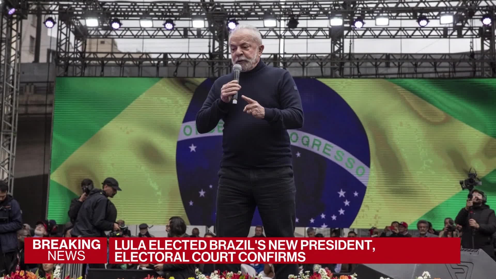 Watch Lula Declared Winner of Brazilian Presidential Runoff - Bloomberg