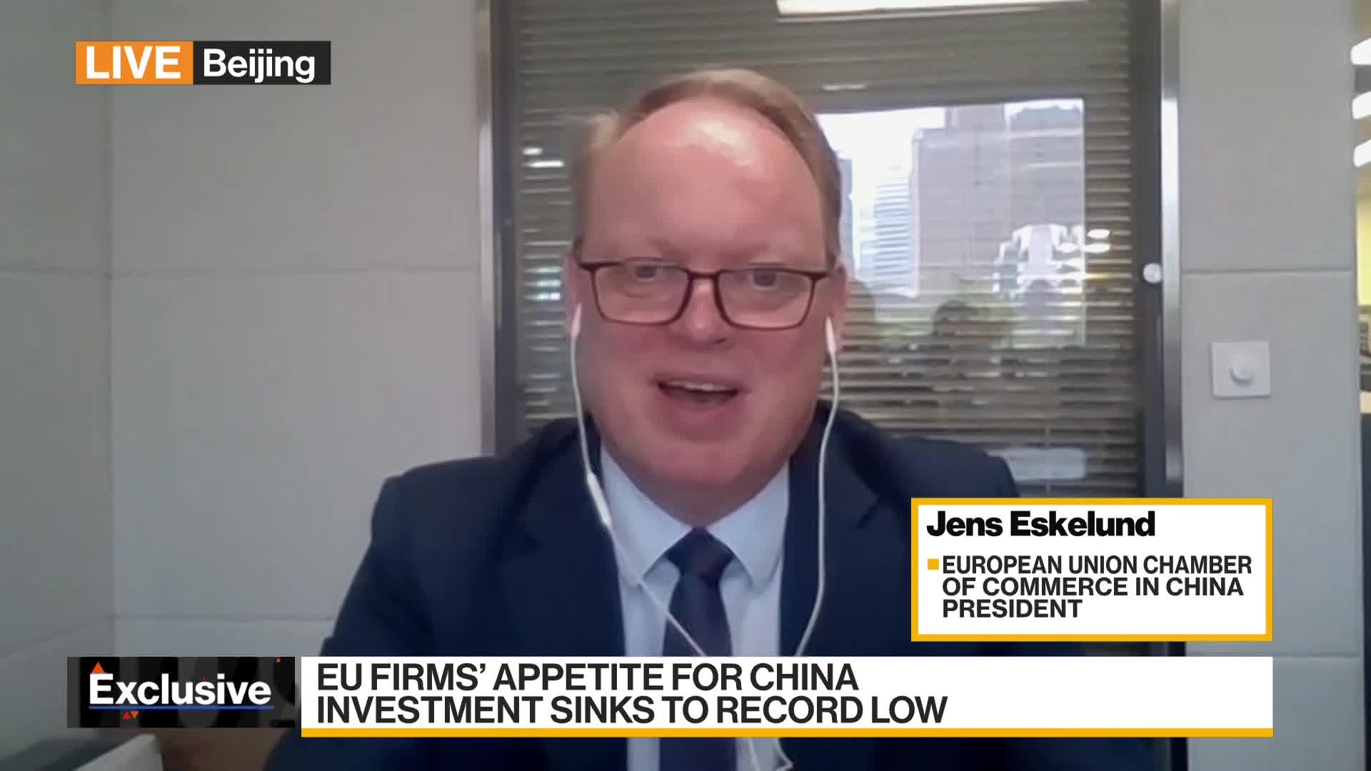 Watch Jens Eskelund on EU Firms Business Sentiment in China - Bloomberg