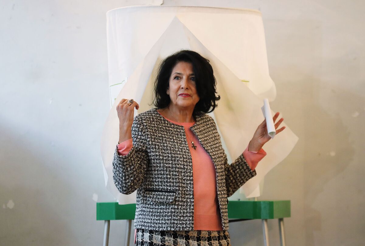 Georgia Elects First Woman President as Opponent Calls Protests - Bloomberg