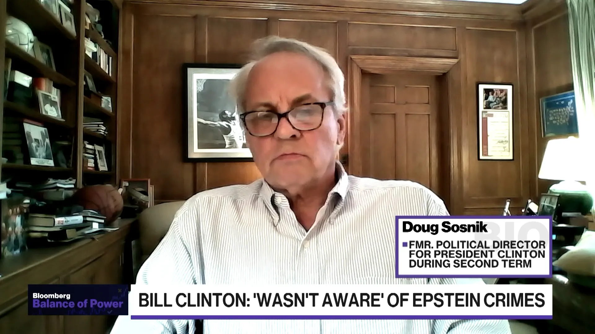 Watch Bill Clinton's Testimony Sets a Precedent: Sosnik - Bloomberg