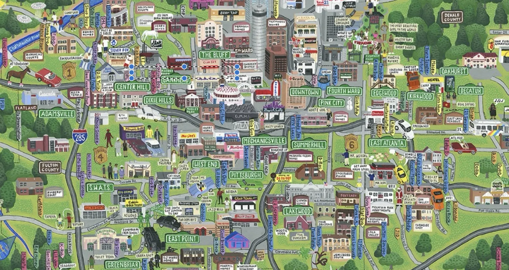 The Legacy of Atlanta Hip Hop, Mapped - Bloomberg