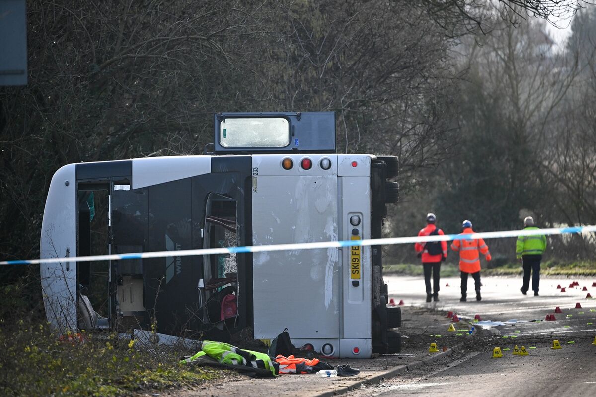 Somerset Bus Crash: Double-Decker Overturns in Accident Involving ...