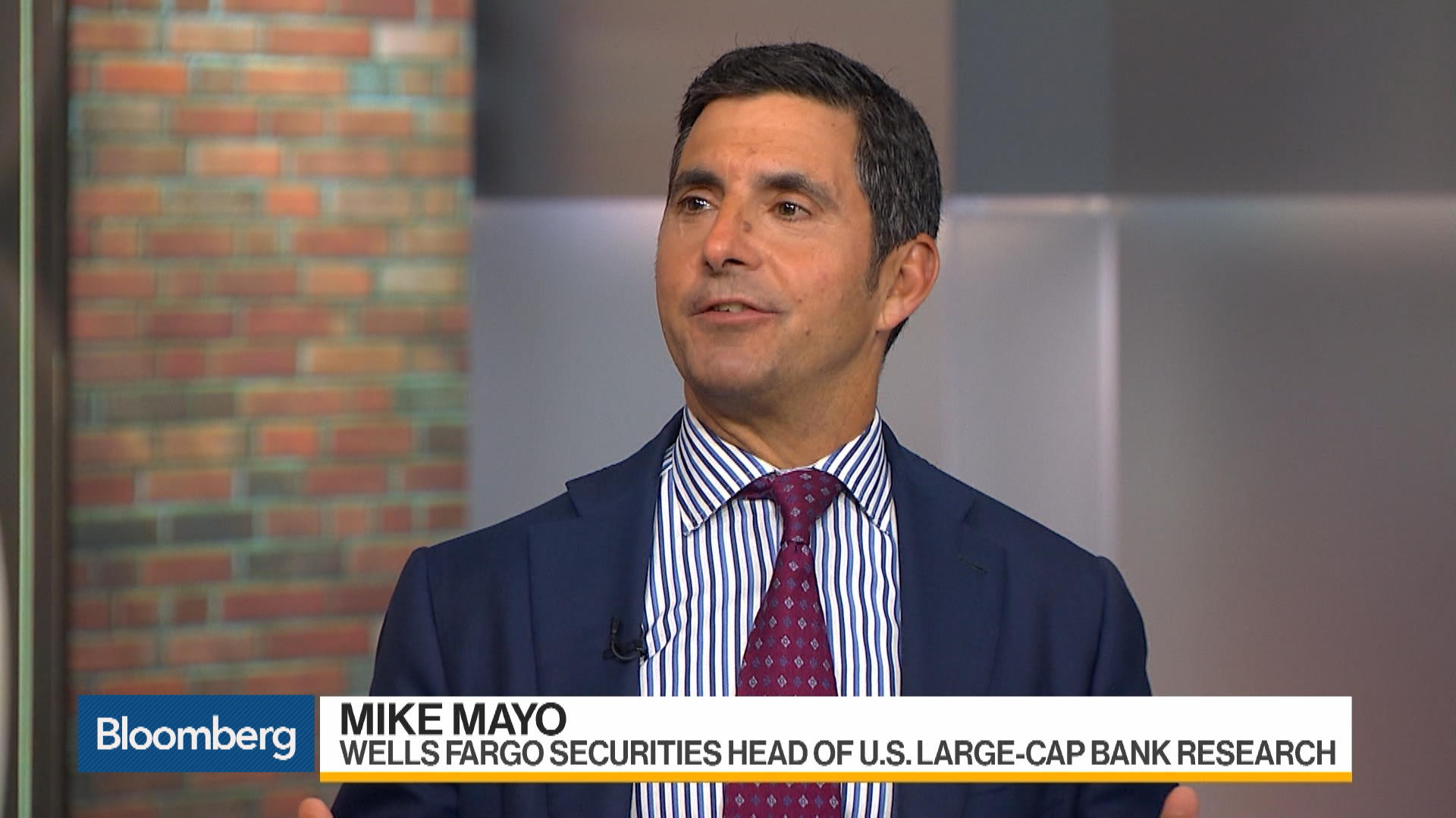 Watch Wells Fargo's Mayo Says Boring Banks Are Beautiful - Bloomberg