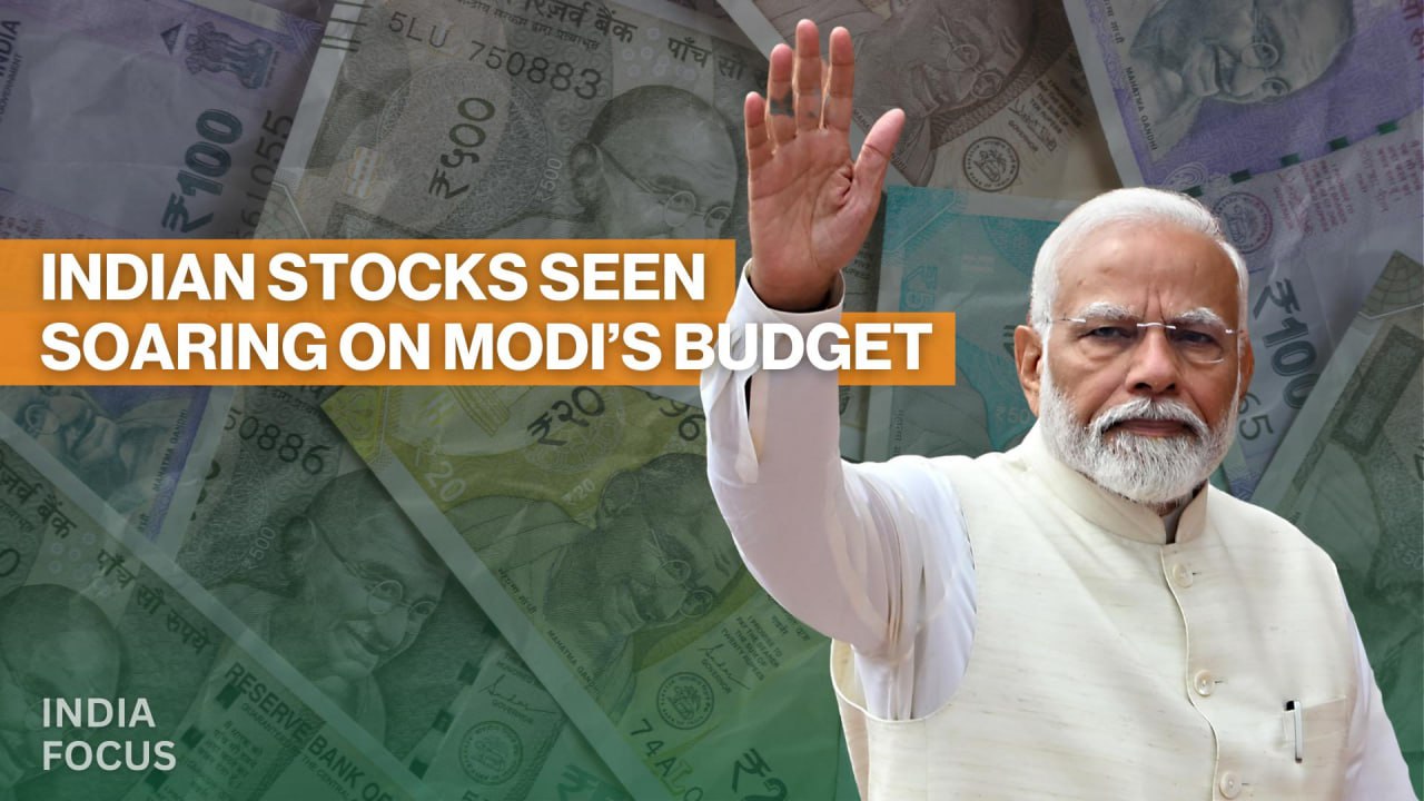 Watch Modi's Budget May Boost Indian Stocks: Survey - Bloomberg