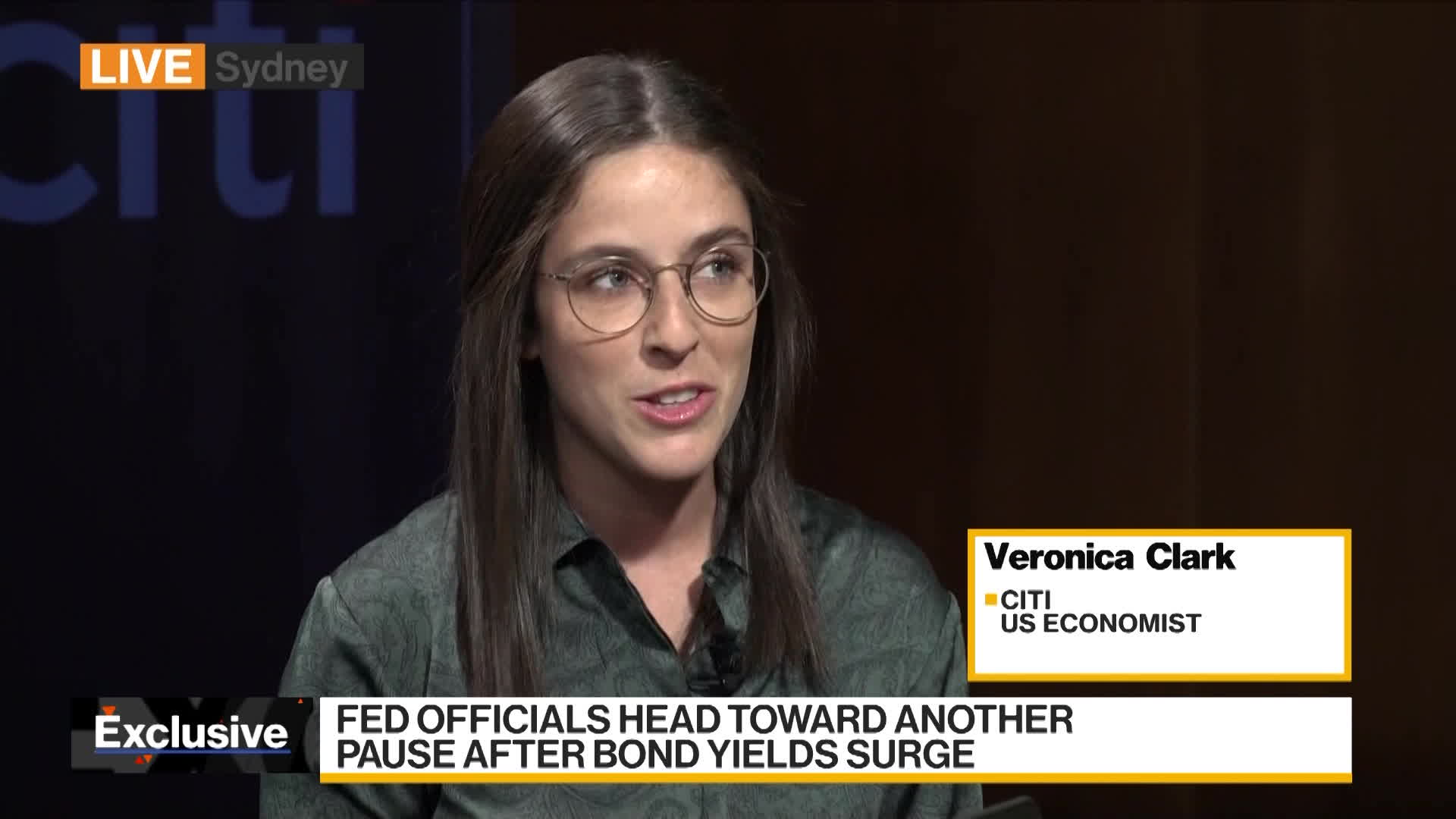Watch Citi's Clark on Fed Policy, US Economy - Bloomberg