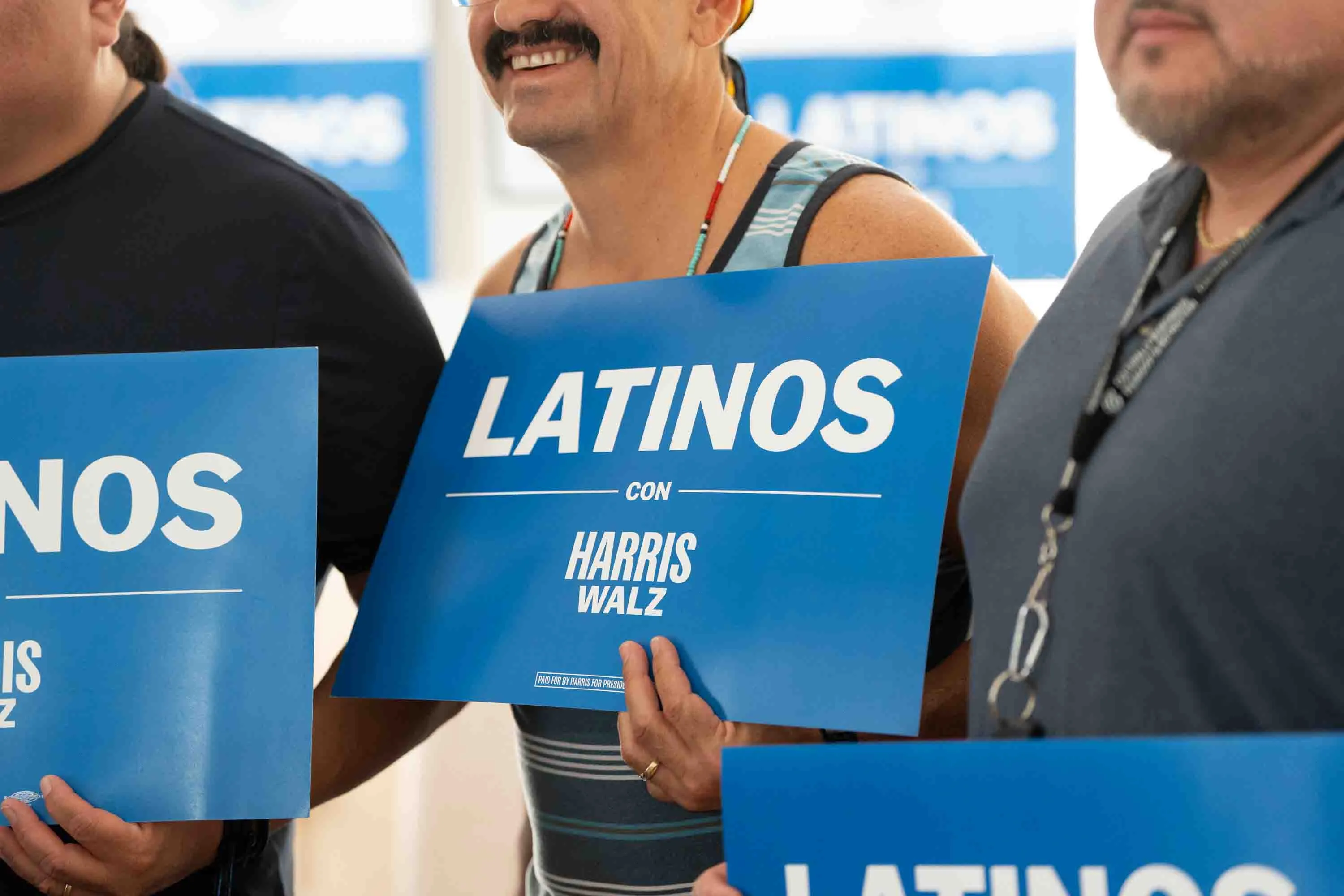 Trump, Harris Fight for Latino 2024 Vote Seen by Record Spanish Ads ...