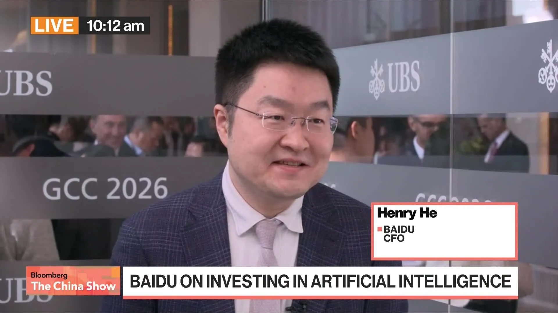 Watch Baidu CFO on Business Strategy, AI Investments - Bloomberg