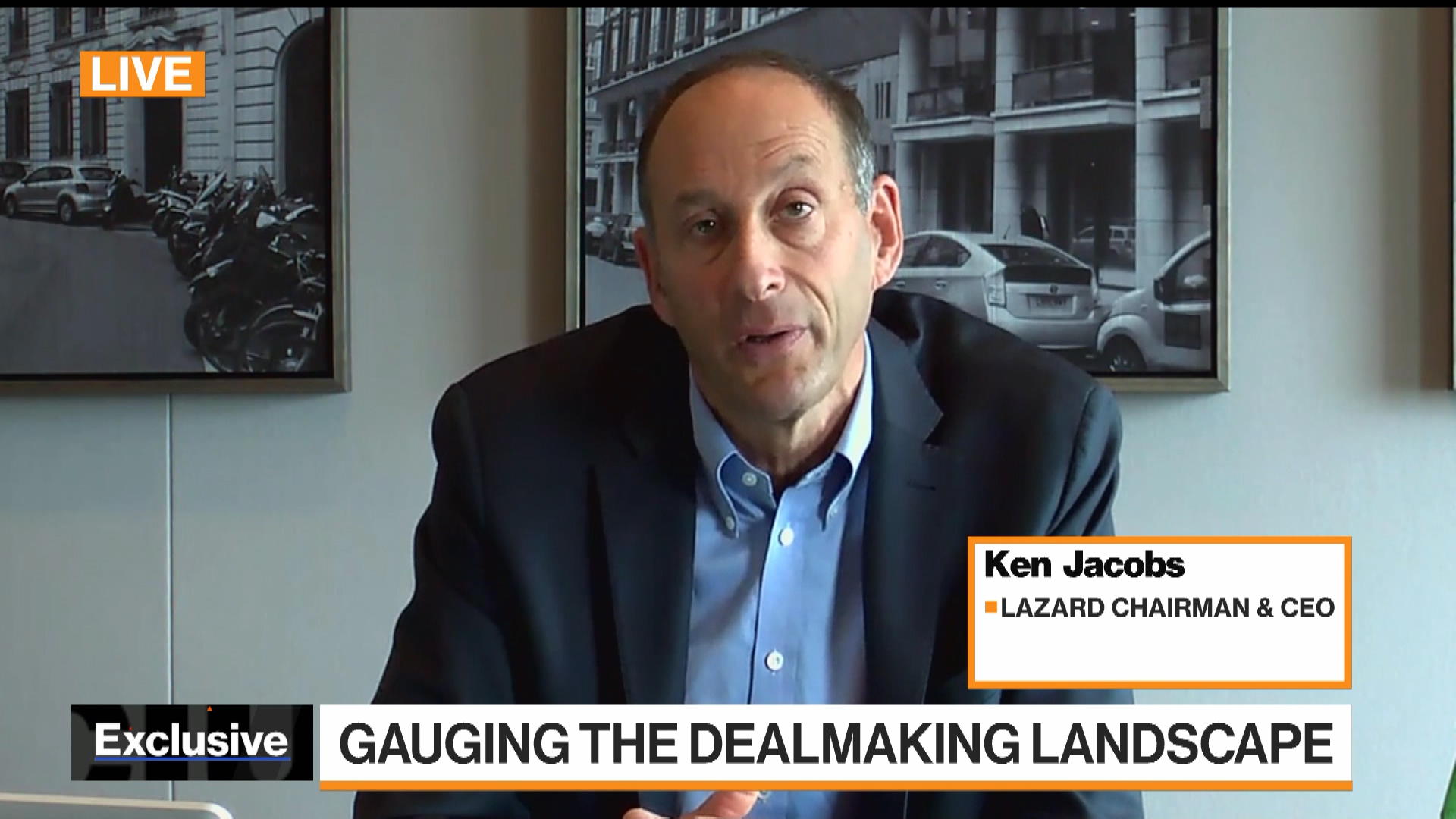 Watch Lazard CEO Says Covid Hasn't Stopped Dealmaking - Bloomberg