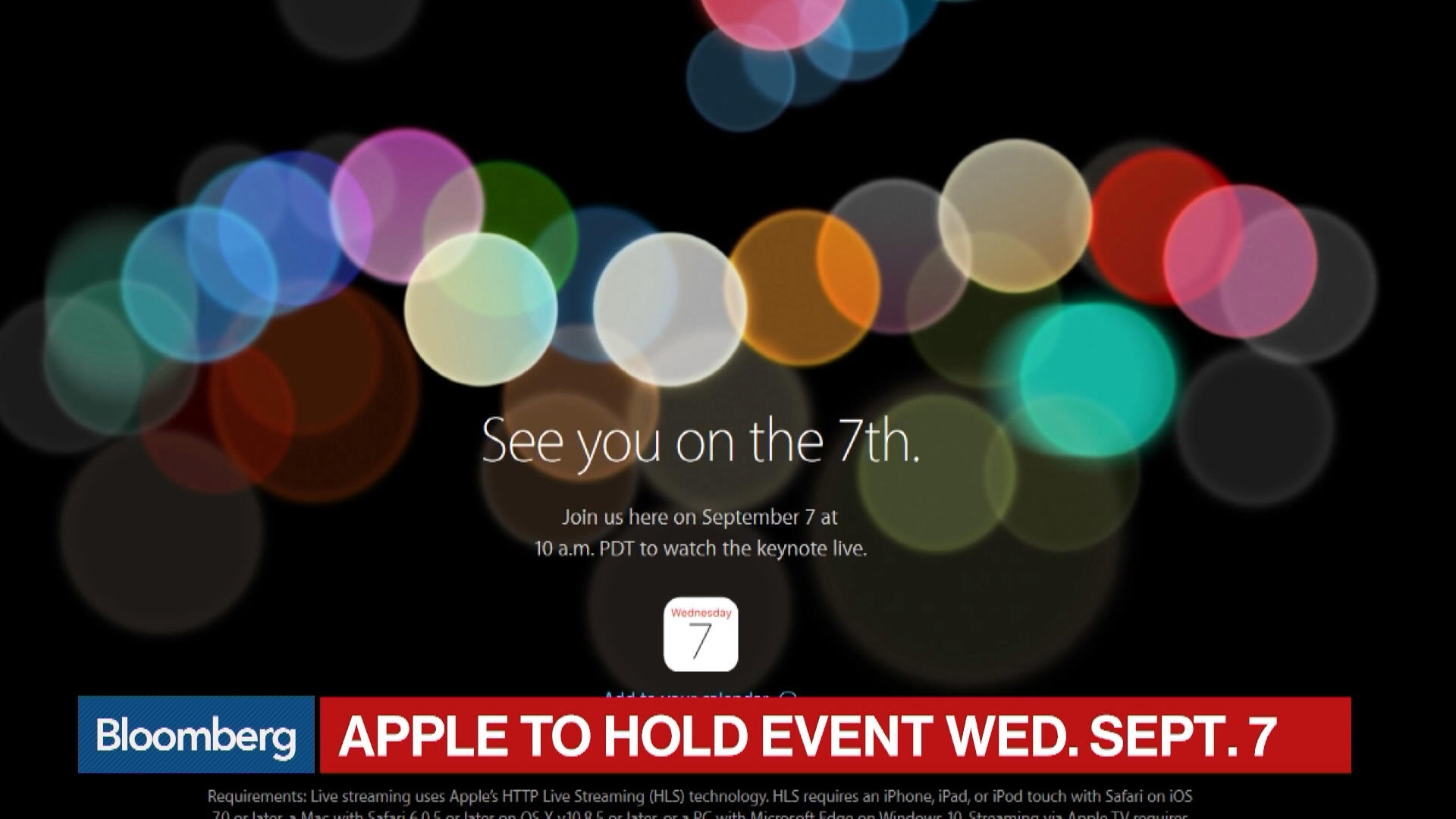 Apple Invitation Announces Sept. 7 Event