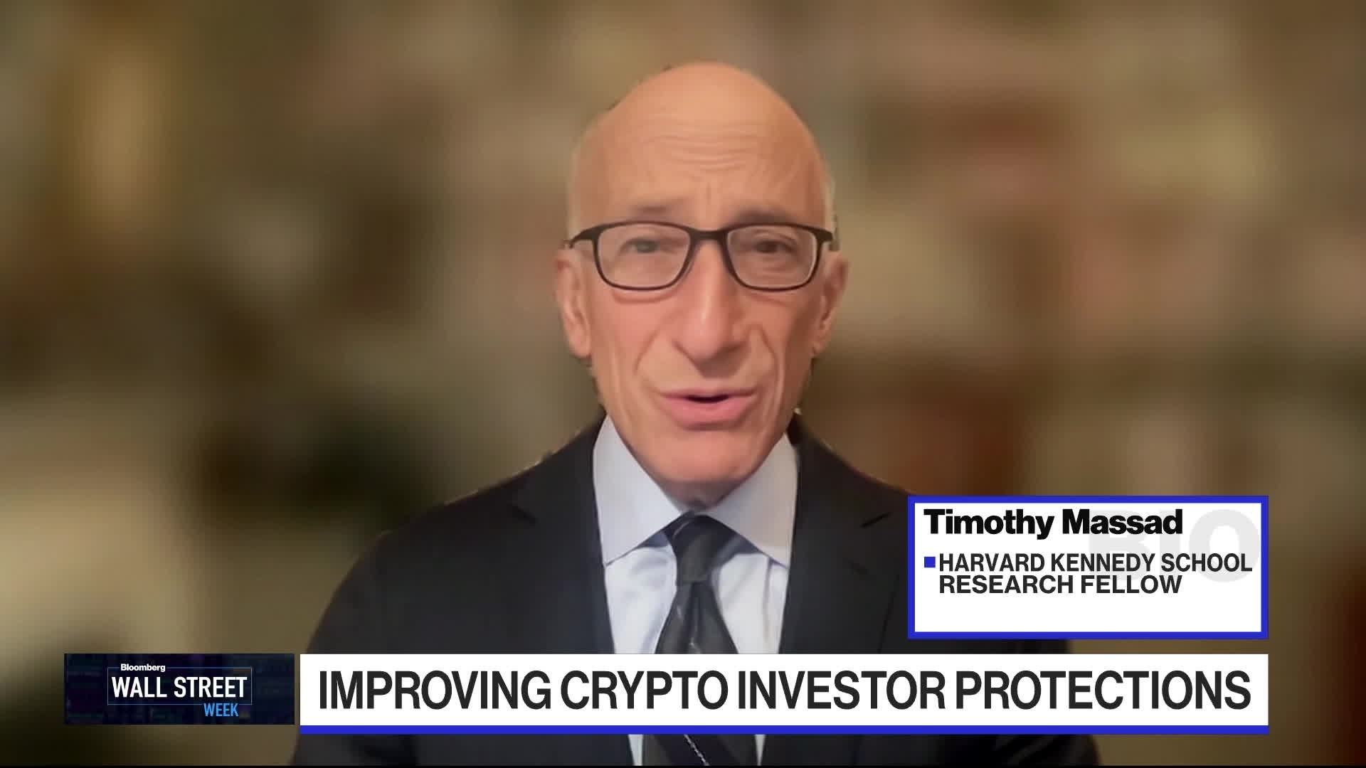 Watch Timothy Massad on Improving Crypto Investor Protections - Bloomberg