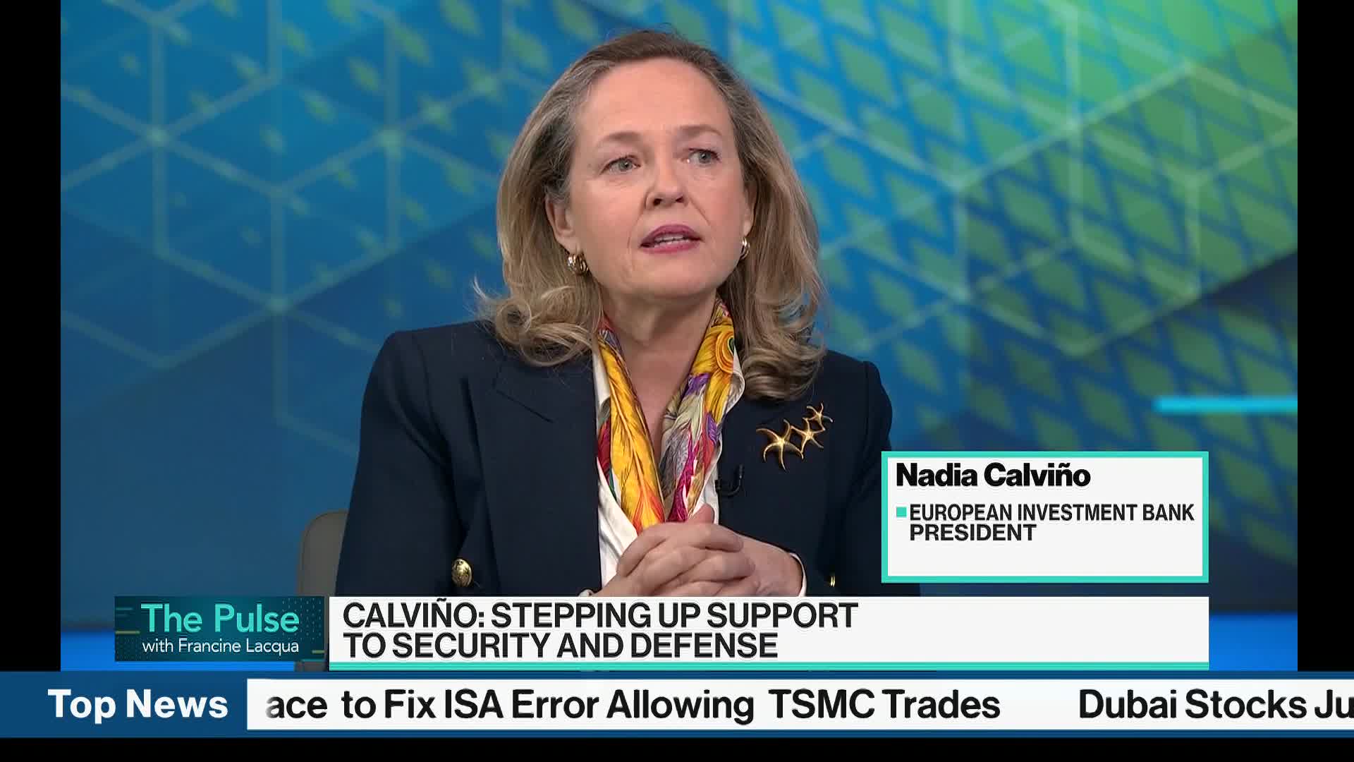 Watch In Full: EIB President Nadia Calviño on 2025 Priorities - Bloomberg