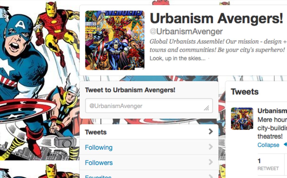 Behind the Mask: @UrbanismAvenger Speaks! - Bloomberg