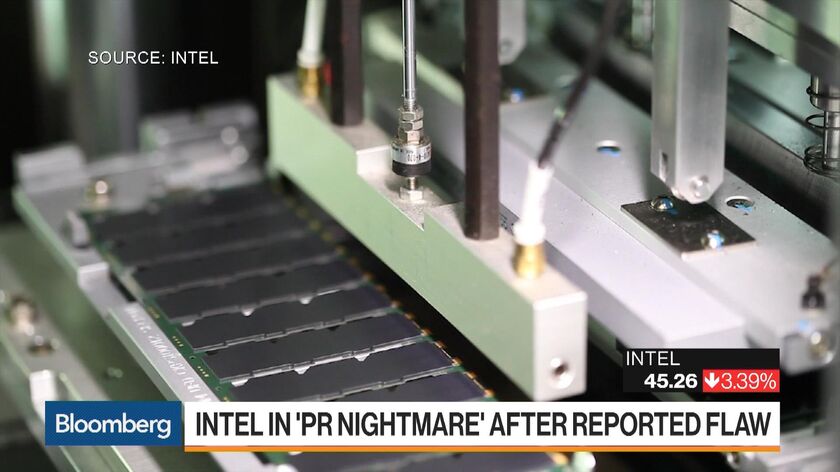 Intel, Microsoft Deal With Widespread Computer-Chip Weakness - Bloomberg