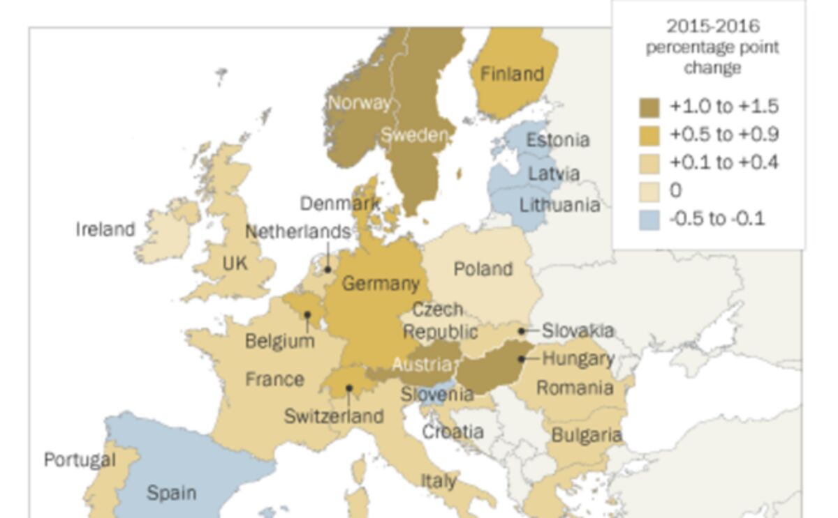 How the Migrant Crisis Has Changed Europe, in 1 Map - Bloomberg