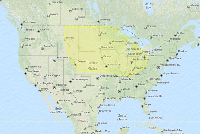 Midwest Outline Map Of Us