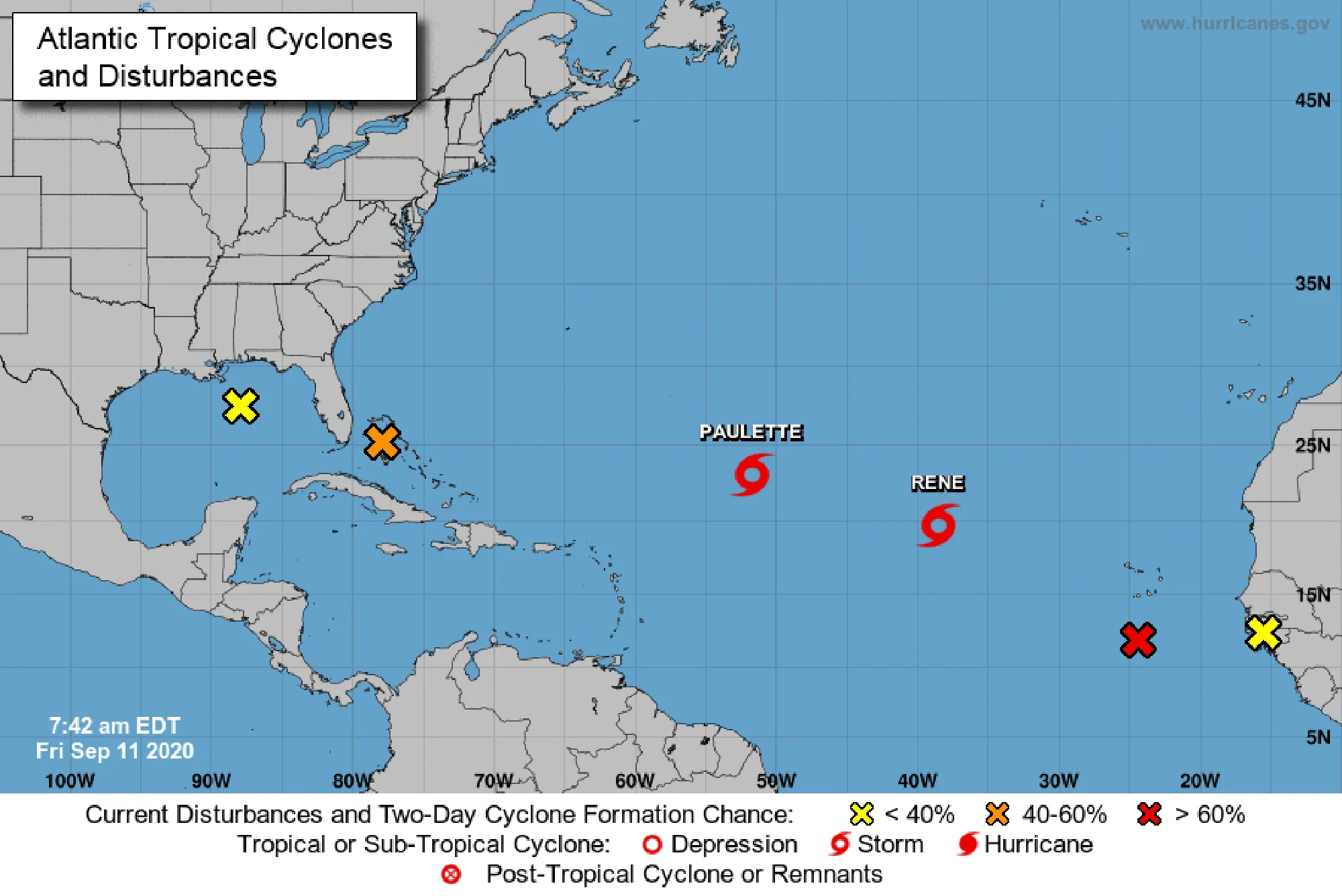 Tracking Storm and Hurricanes in Atlantic and Gulf of Mexico: Latest ...