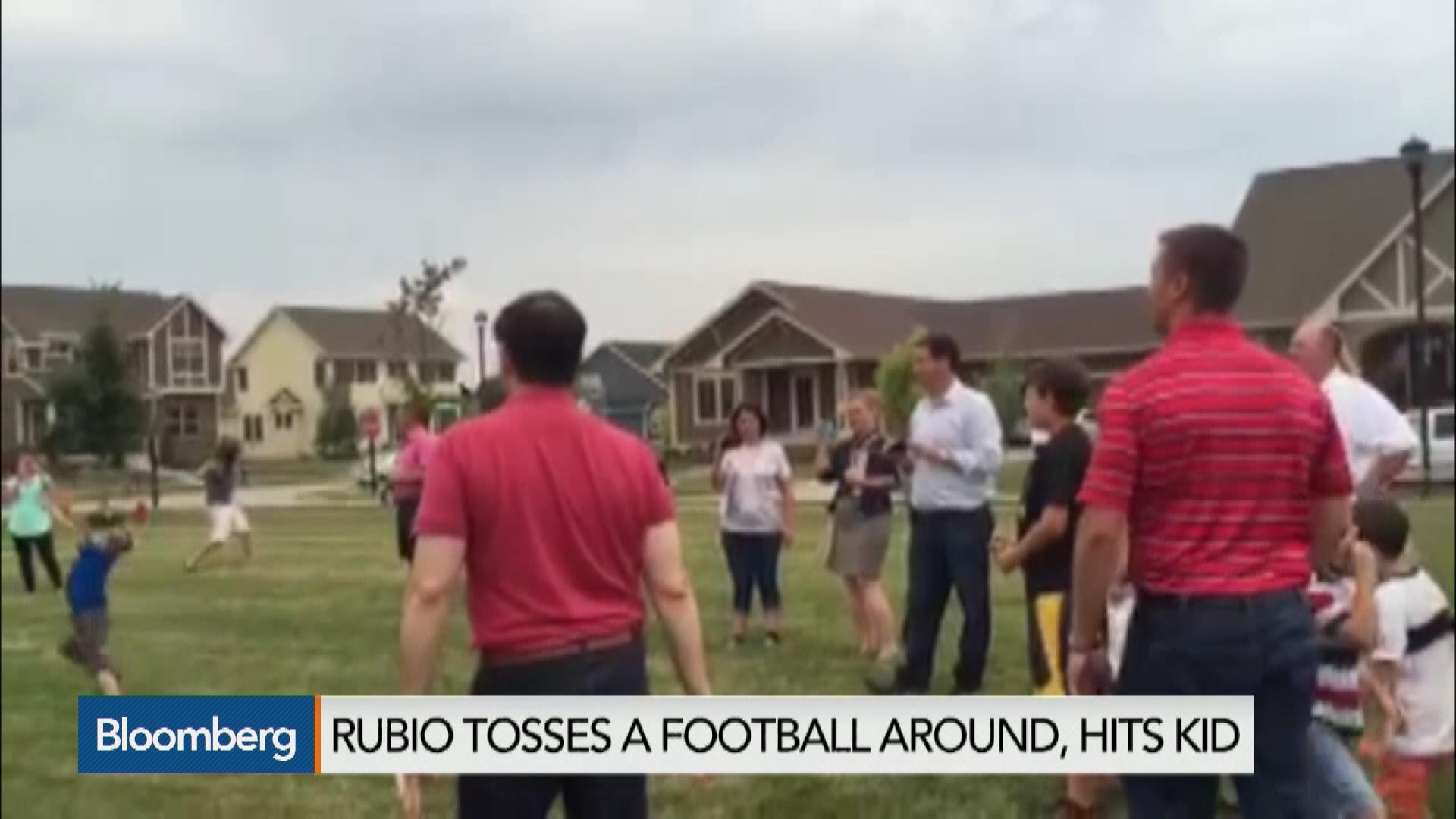 Watch Watch Marco Rubio Hit a Kid With a Football - Bloomberg