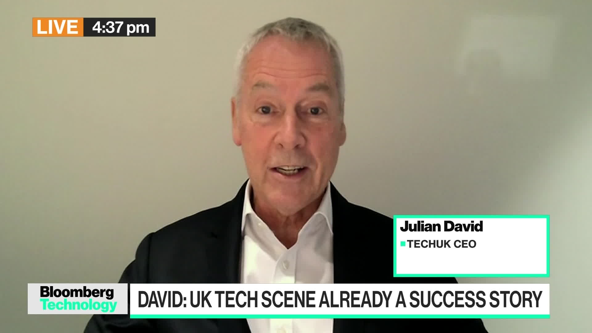 Watch TechUK CEO: Need to Bring in More Tech Investment - Bloomberg