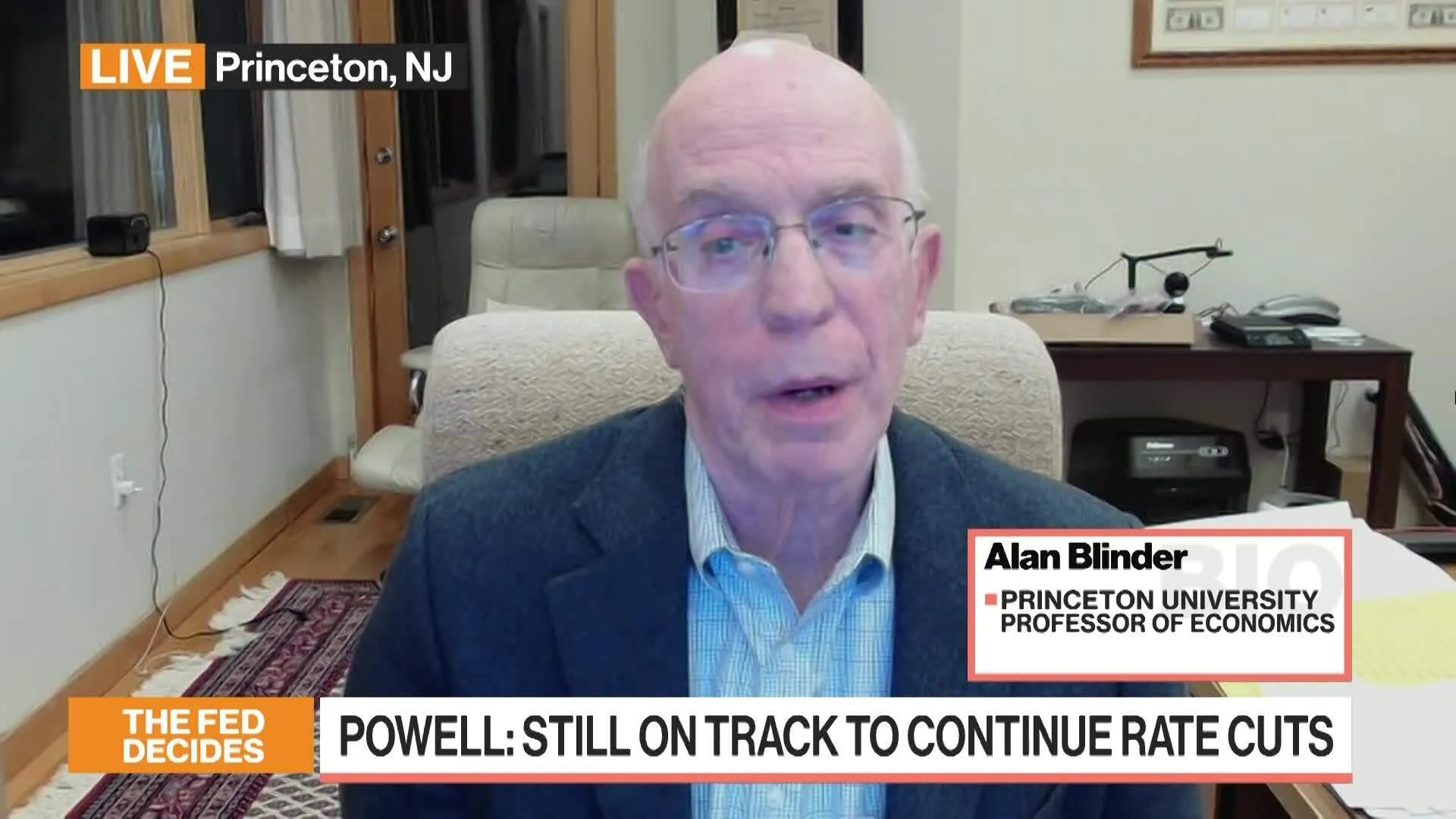 Watch Alan Blinder Says Markets 'Overreacted' to Fed - Bloomberg
