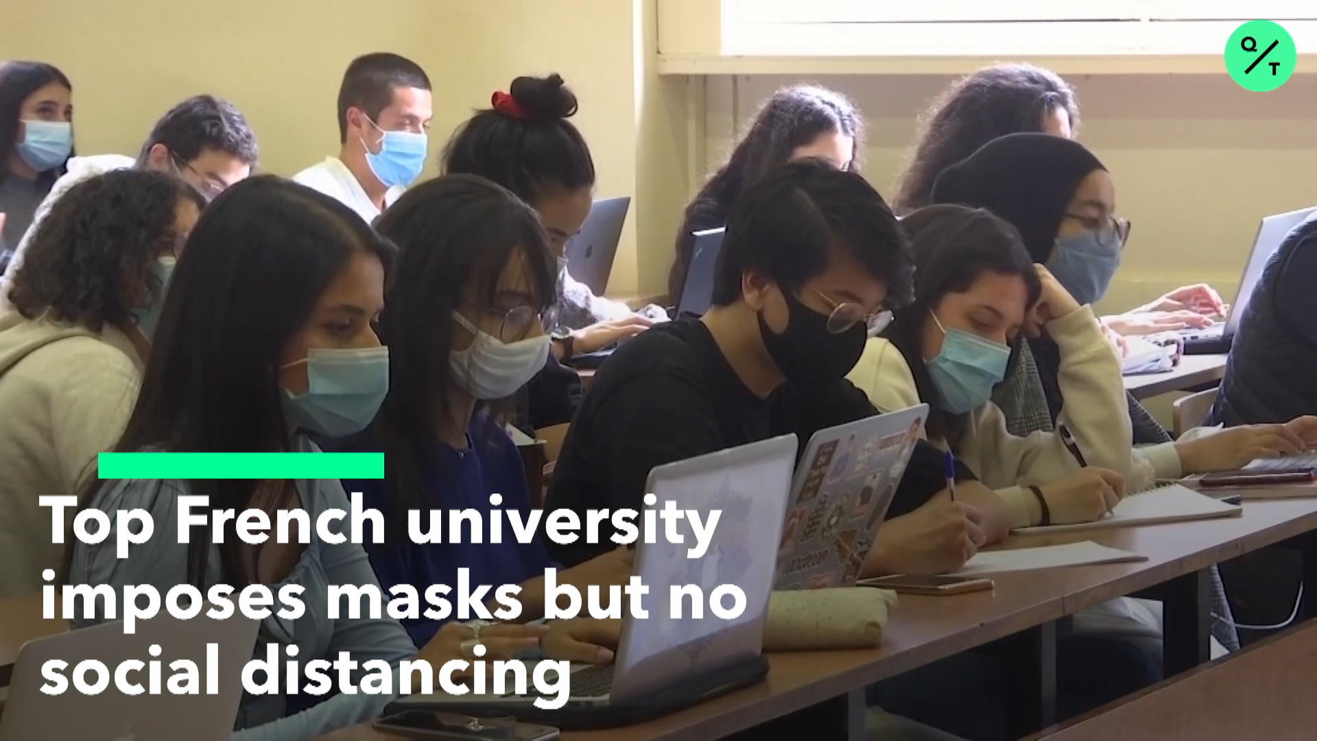 Watch No Social Distancing at Top French Uni - Bloomberg